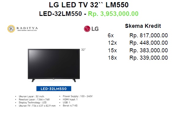 LG LED TV 32′ LM550 – KODAJA Online